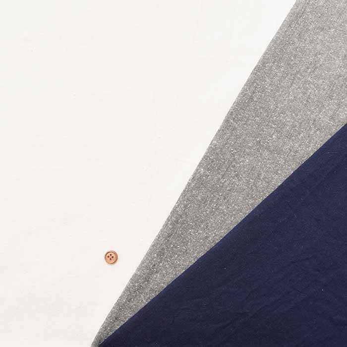 Cotton silk nep washer fabric Solid | nomura tailor
