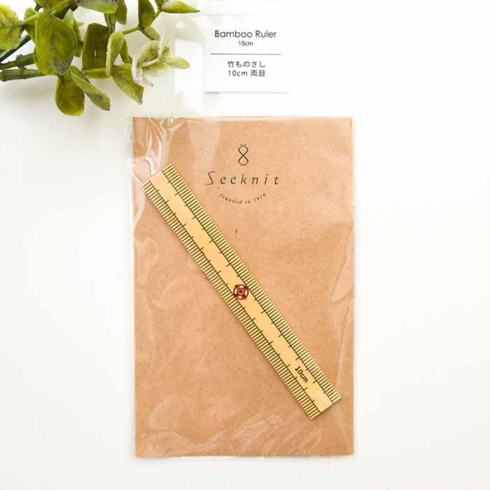 Bamboo ruler 10cm wide both side | nomura tailor
